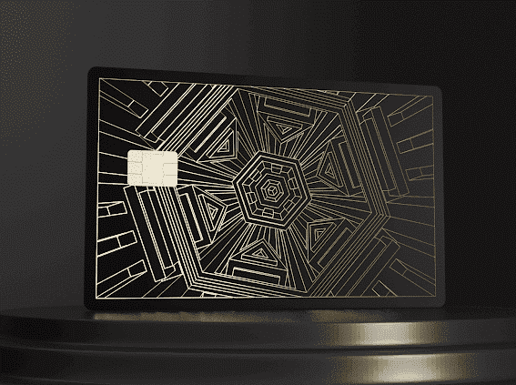 Metal Bank Card - Abstract 5 - Custom Metal Bank & Bespoke Metal Cards ...